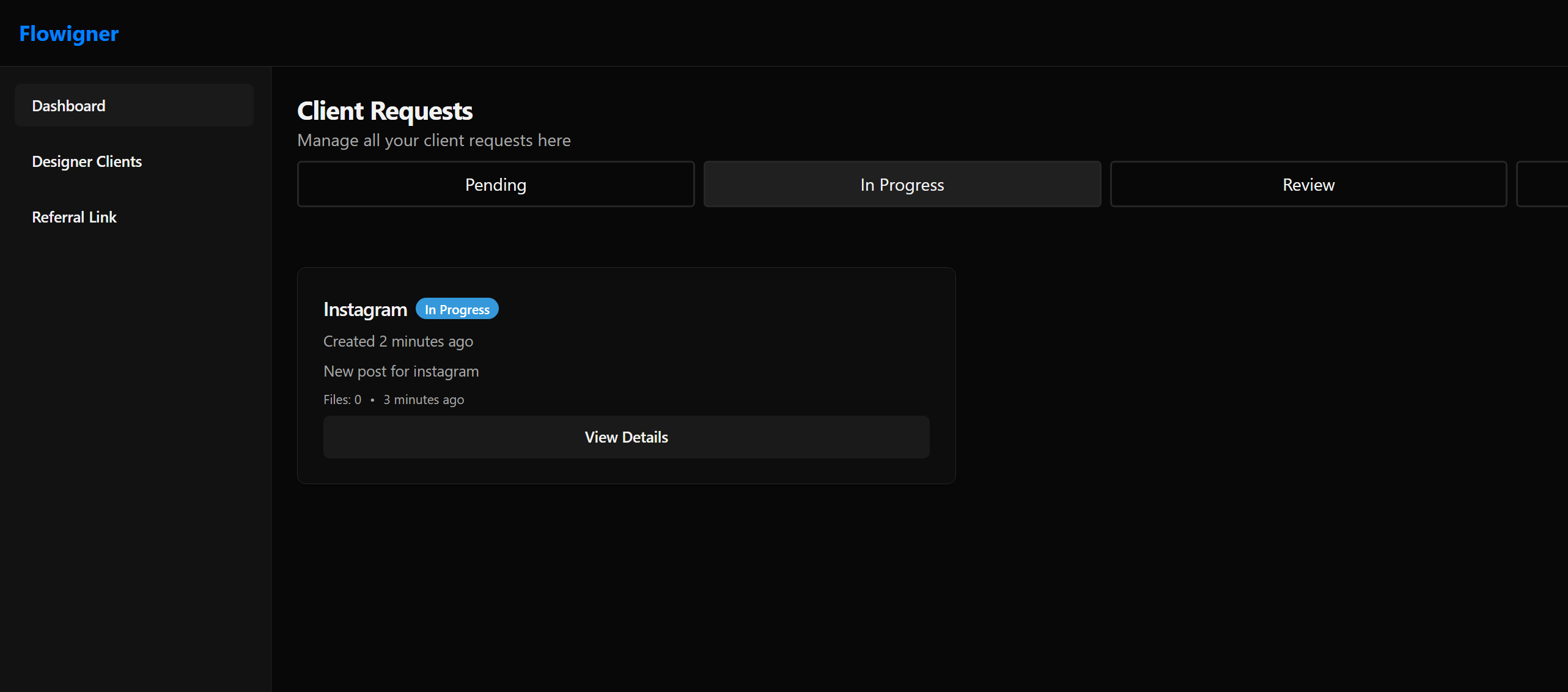 Flowigner - Design Request Management System